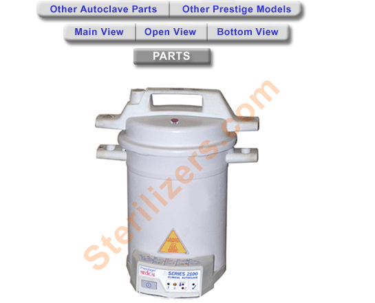 Prestige Sterilizer Old Model 210007 Specifications & Parts List